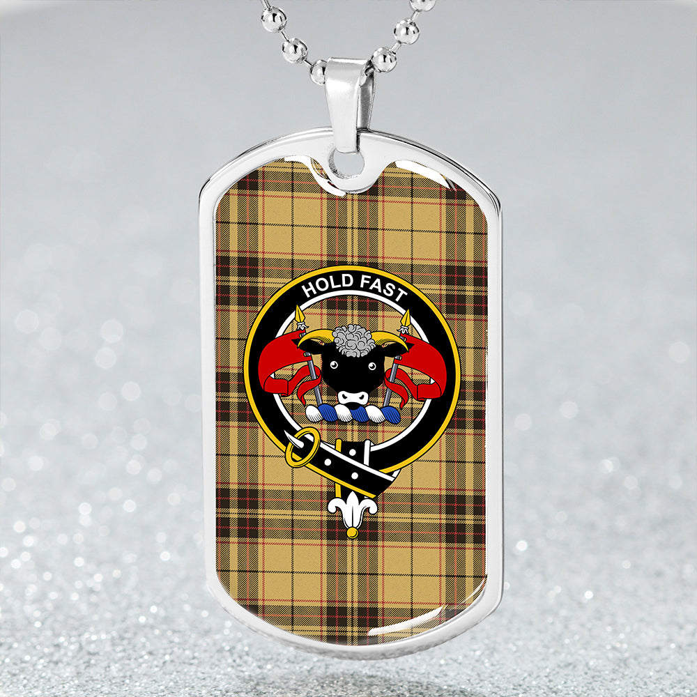 MacLeod Snuffbox Ancient Clan Badge Classic Tartan Dog Tag Necklace ...