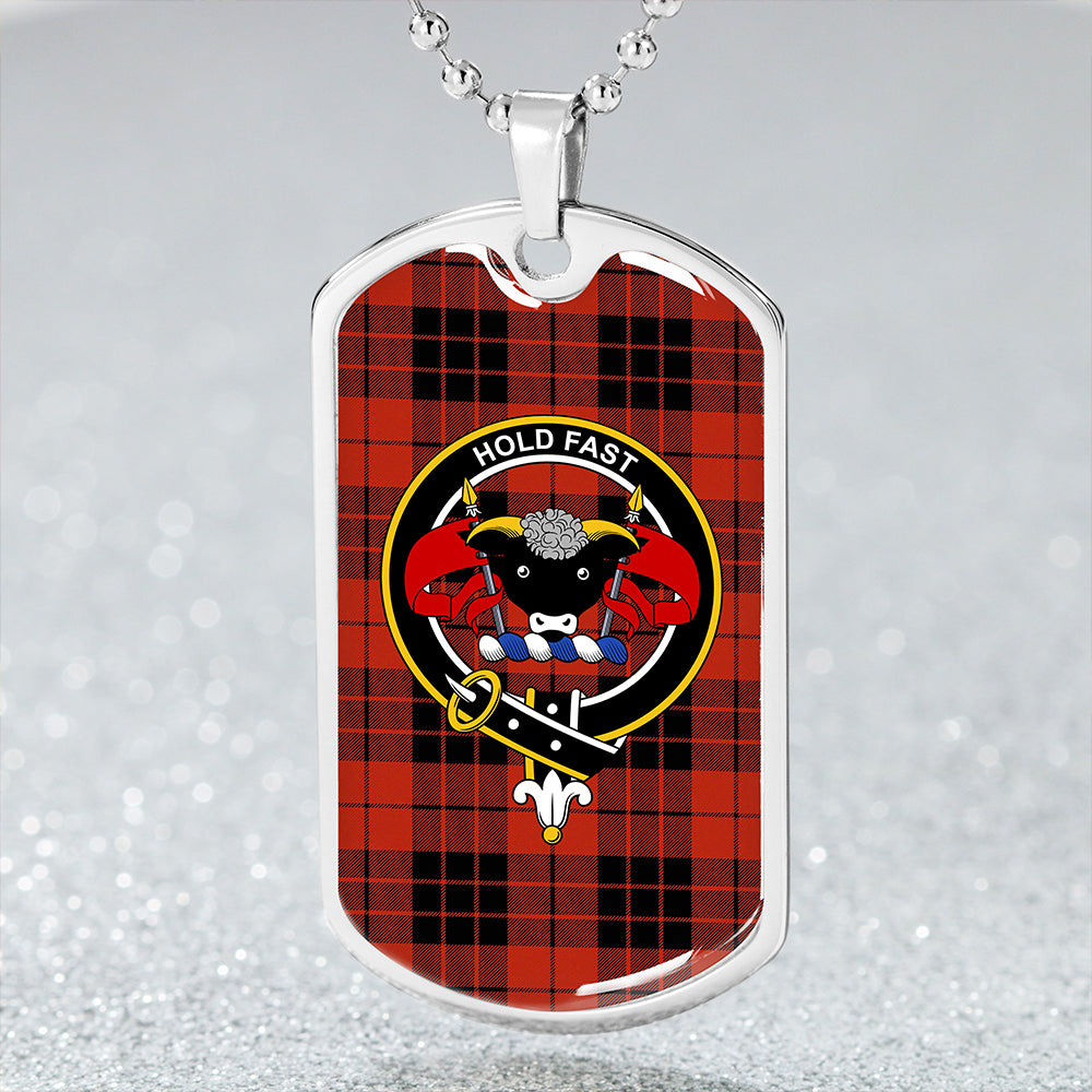 MacLeod of Raasay Ancient Clan Badge Classic Tartan Dog Tag Necklace ...
