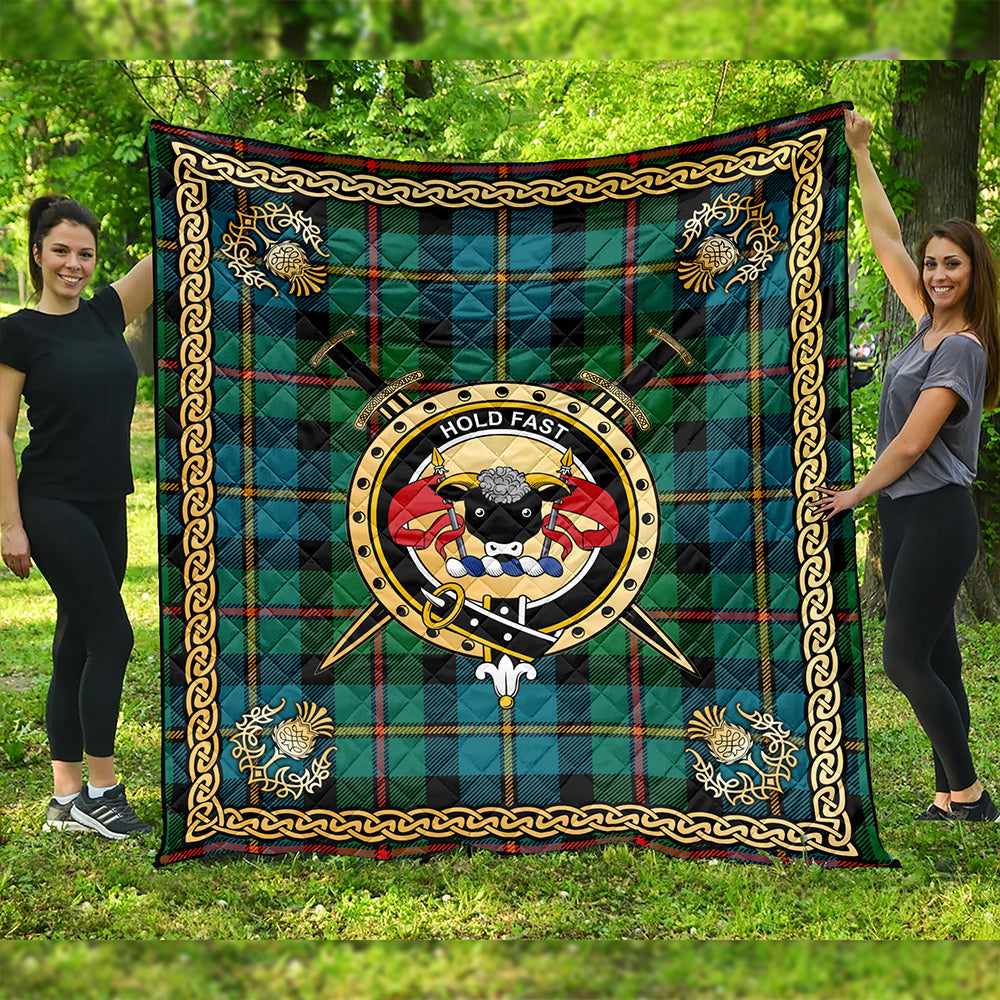MacLeod of Skeabost Ancient Clan Badge Tartan Premium Quilt Celtic ...