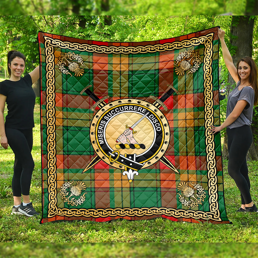 MacMillan Ancient Clan Badge Tartan Premium Quilt Celtic Shield | Celticprime.com – celticprime