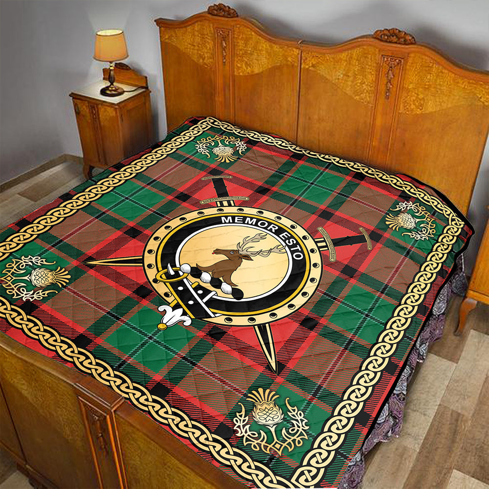 MacPhail Ancient Clan Badge Tartan Premium Quilt Celtic Shield | Celticprime.com – celticprime