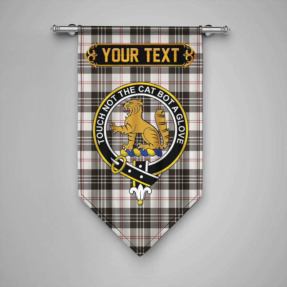 MacPherson of Cluny Black & White Weathered Clan Badge Tartan Gonfalon ...
