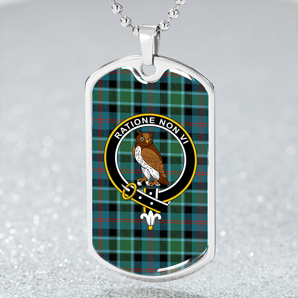 MacTaggart #3 Ancient Clan Badge Classic Tartan Dog Tag Necklace ...