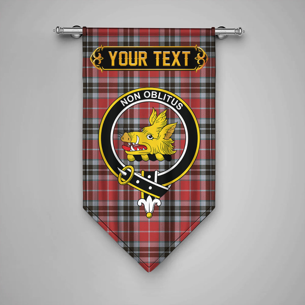 MacTavish Ancient Clan Badge Tartan Gonfalon Personalize | Celticprime ...