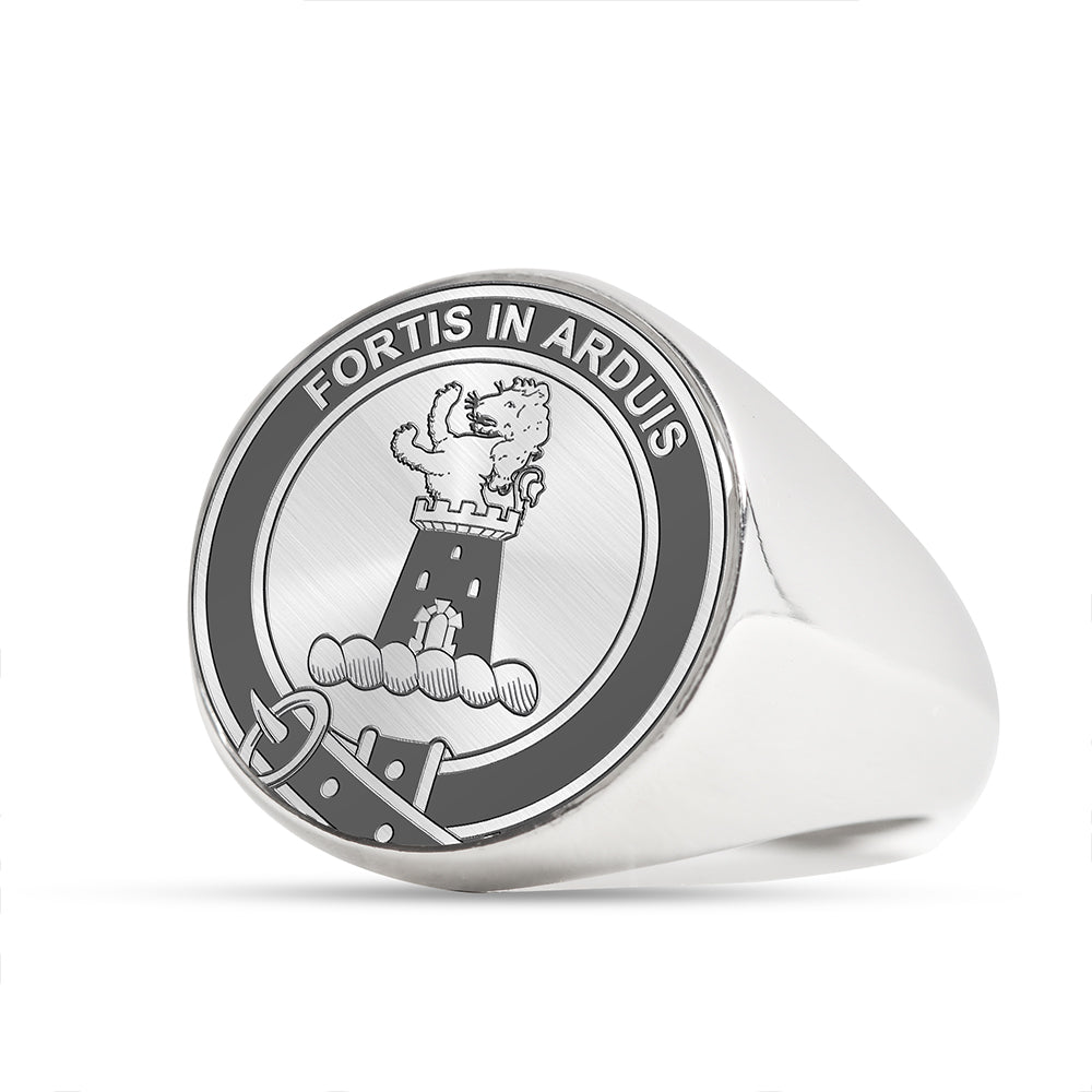 Middleton Clan Badge Engraved Signet Ring | Celticprime.com – celticprime