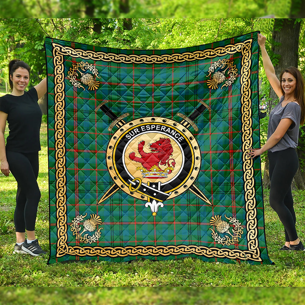 Moncrieffe of Atholl Ancient Clan Badge Tartan Premium Quilt Celtic ...