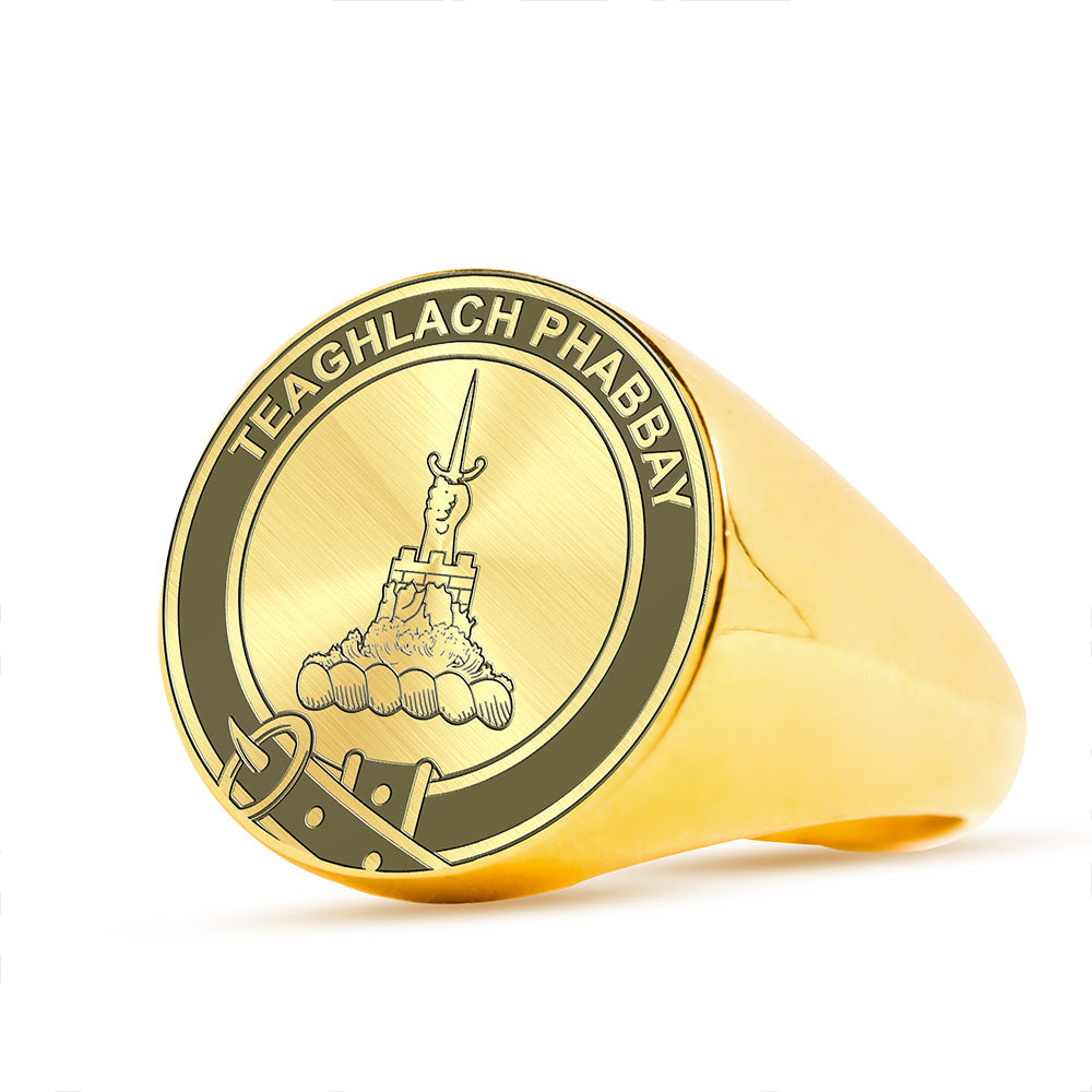 Morrison Clan Badge Engraved Signet Ring | Celticprime.com – celticprime
