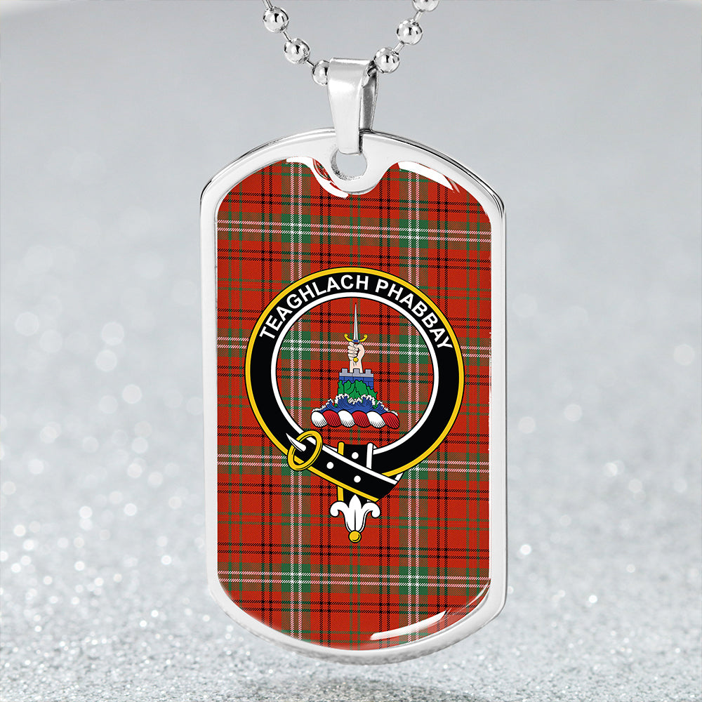 Morrison Ancient Clan Badge Classic Tartan Dog Tag Necklace ...
