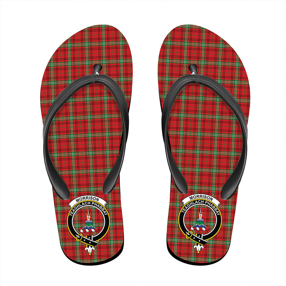 Morrison Red Modern Classic Crest Flip Flop | Celticprime.com – celticprime