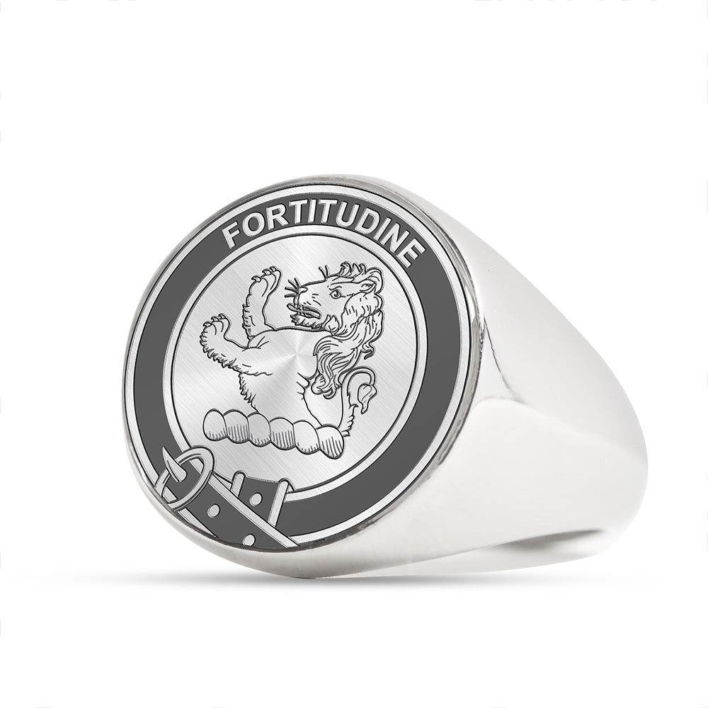 Moubray Clan Badge Engraved Signet Ring | Celticprime.com – celticprime