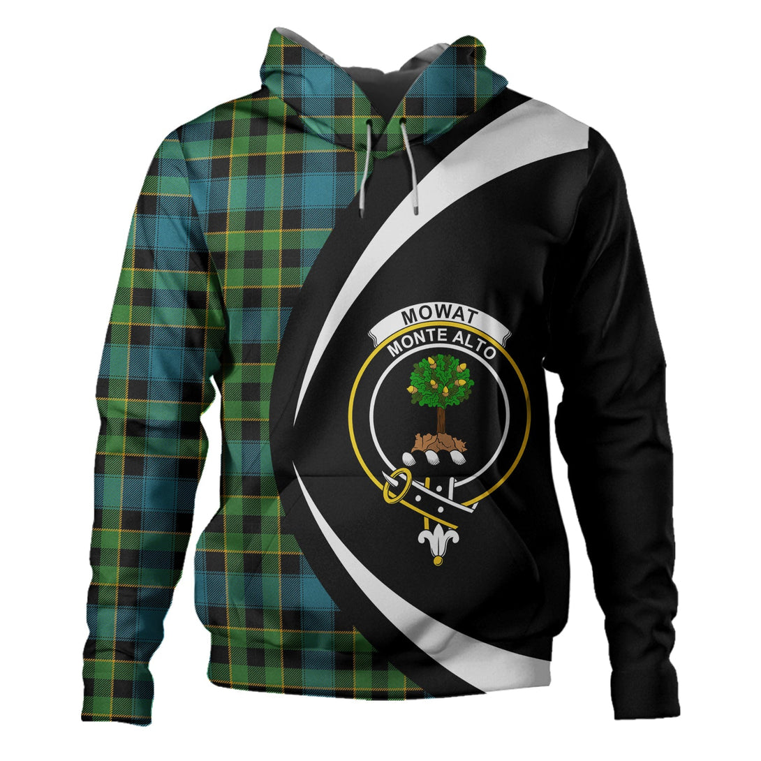 Mowat Ancient Clan Badge Tartan Hoodie Circle Style | Celticprime.com ...