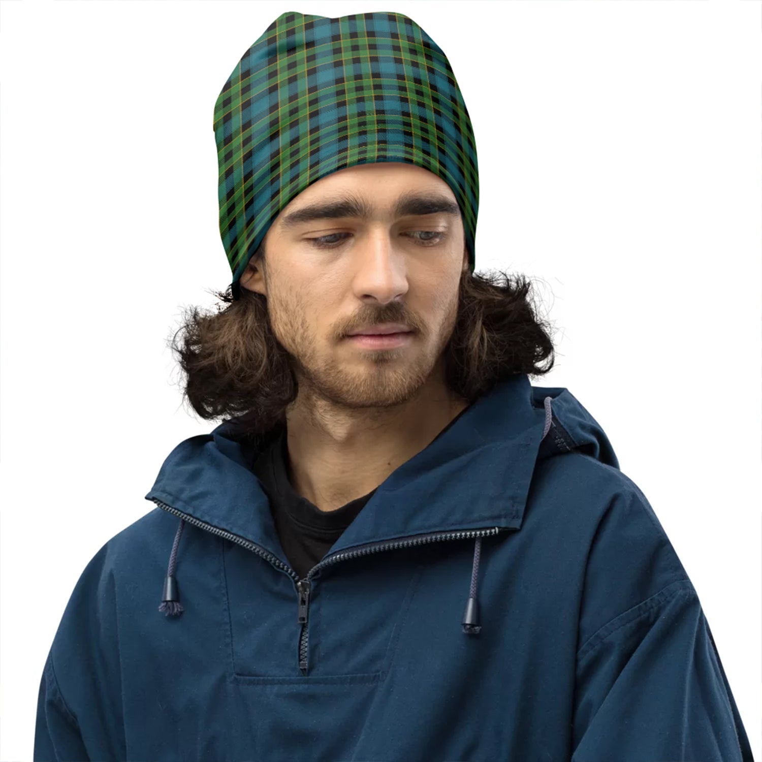 Mowat Ancient Clan Badge Tartan Beanie | Celticprime.com – celticprime