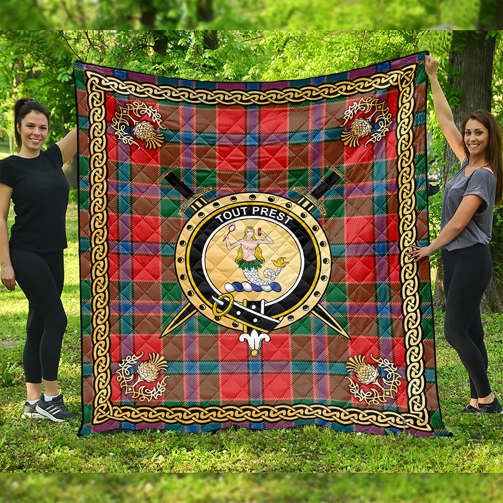 Murray of Abercairney Ancient Clan Badge Tartan Premium Quilt Celtic ...