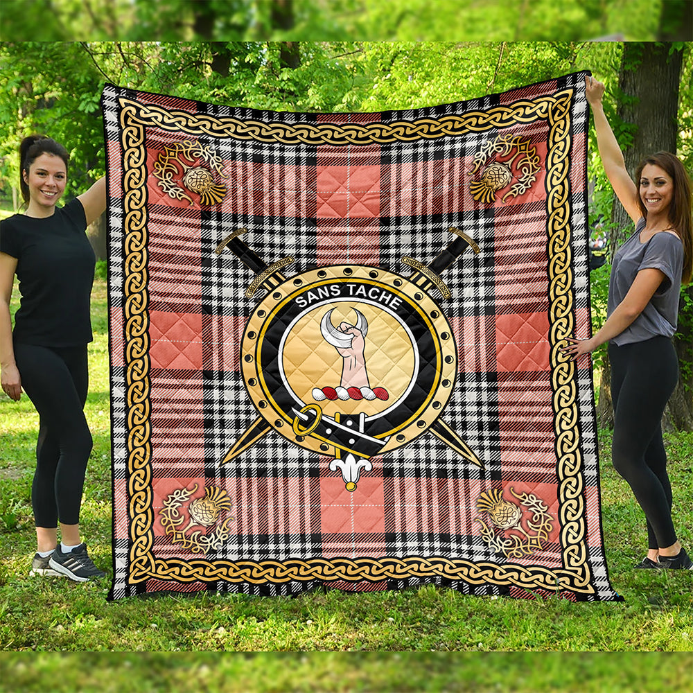 Napier Rose Ancient Clan Badge Tartan Premium Quilt Celtic Shield ...
