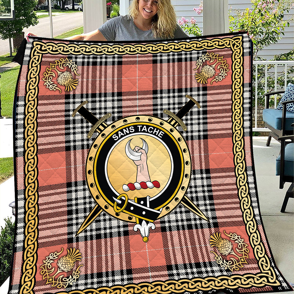 Napier Rose Ancient Clan Badge Tartan Premium Quilt Celtic Shield ...