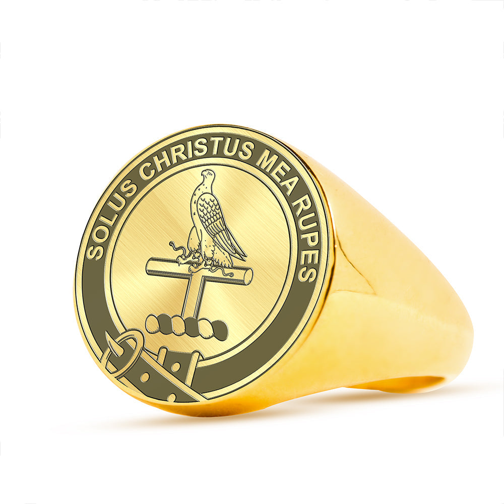 Orrock Clan Badge Engraved Signet Ring | Celticprime.com – celticprime