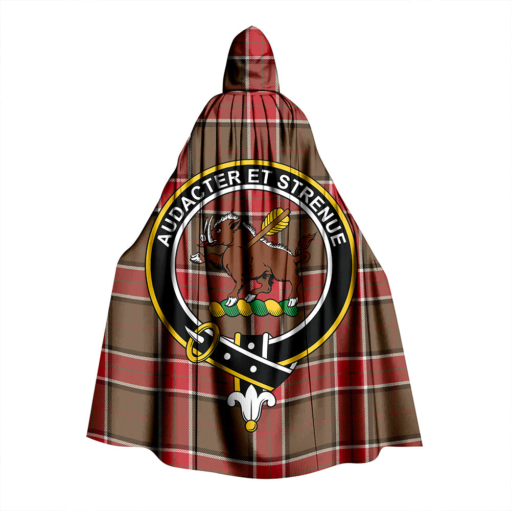 Pollock Weathered Clan Badge Tartan Hooded Cloak | Celticprime.com ...