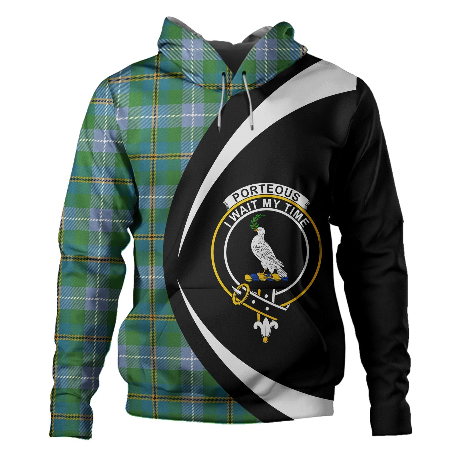 Porteous Ancient Clan Badge Tartan Hoodie Circle Style | Celticprime ...