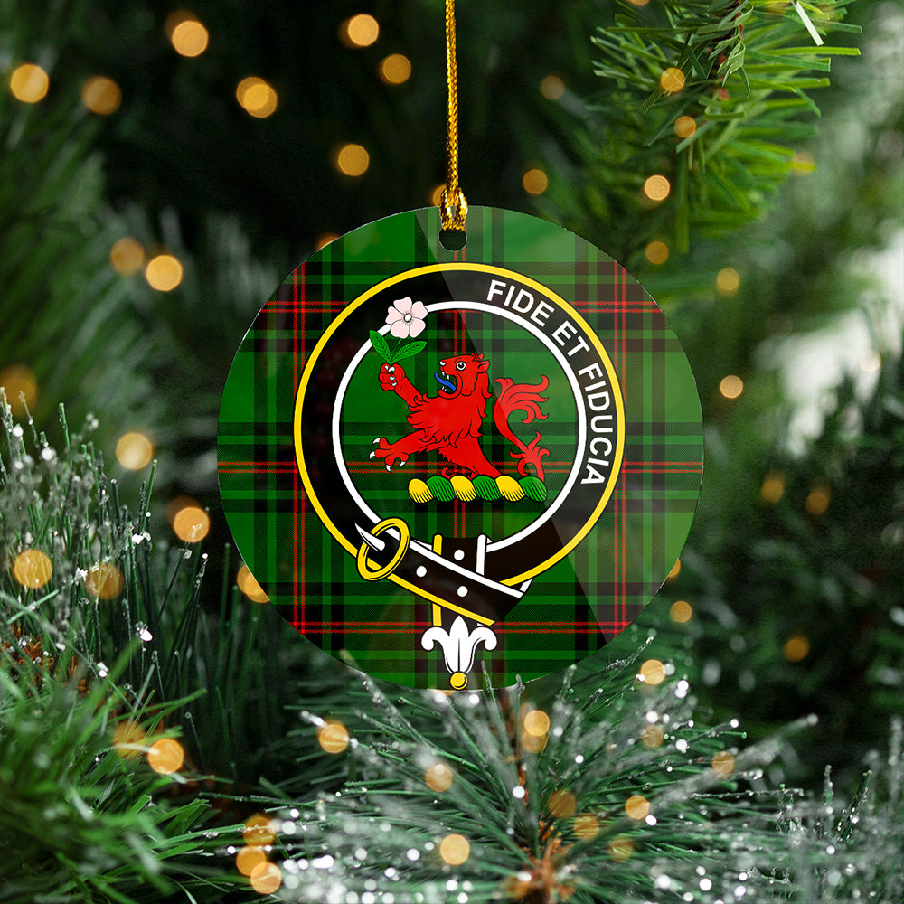 Primrose Clan Badge Tartan Plastic Christmas Ornaments | Celticprime ...