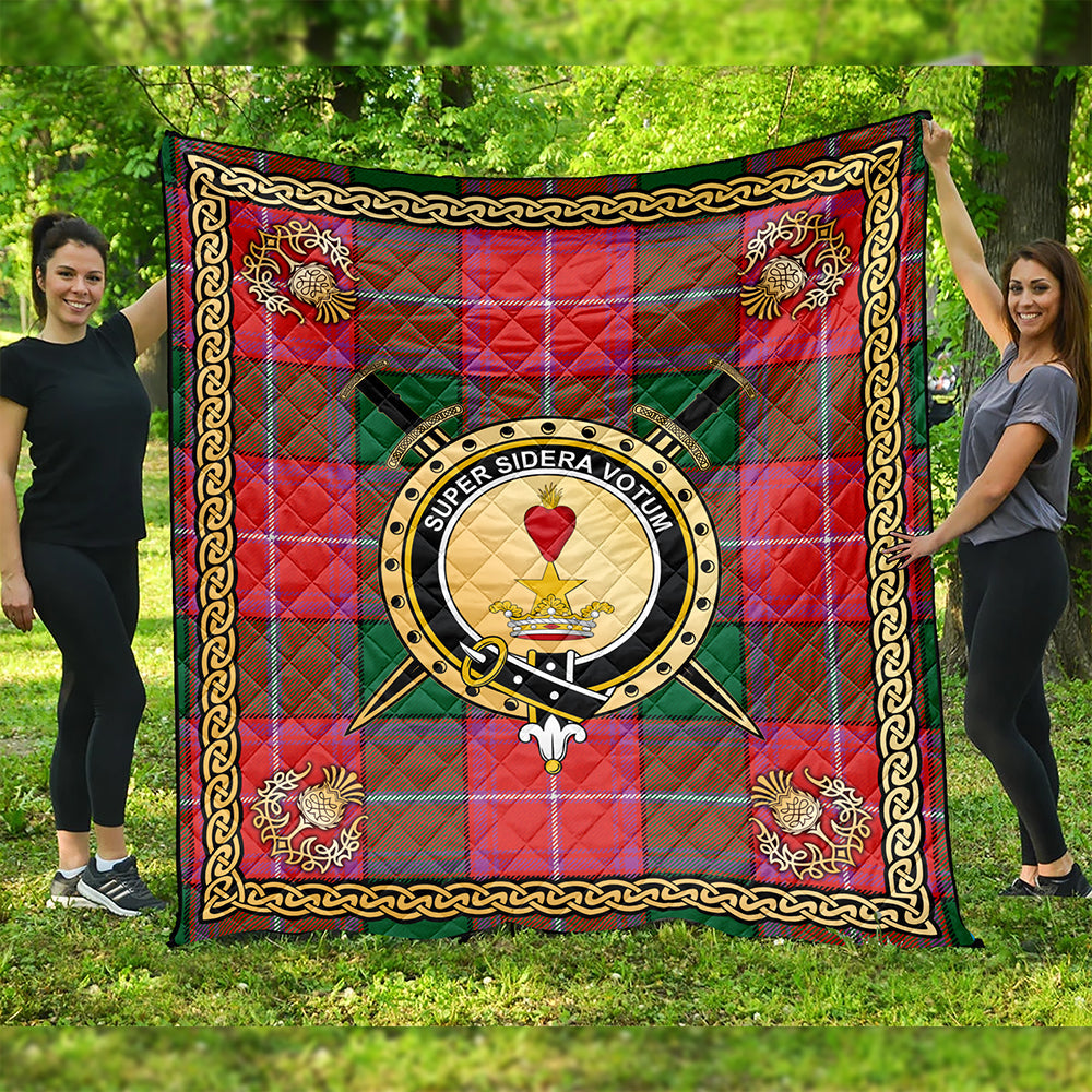 Rattray Ancient Clan Badge Tartan Premium Quilt Celtic Shield ...