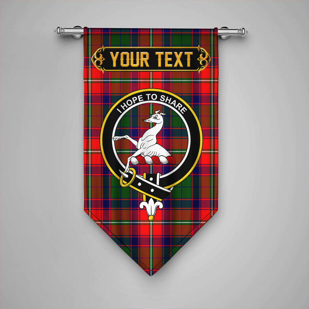 Riddell Clan Badge Tartan Gonfalon Personalize | Celticprime.com ...