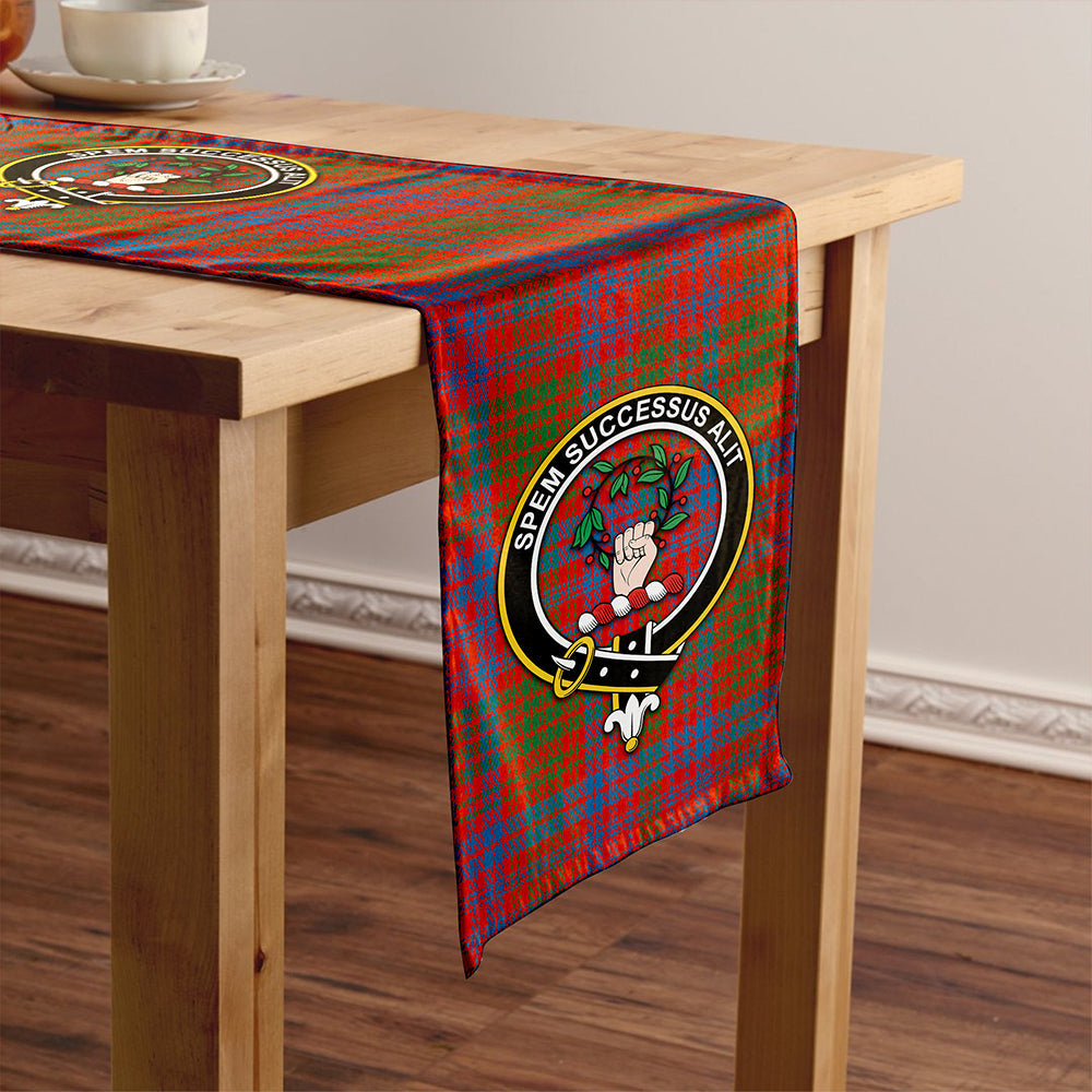 Ross Ancient Clan Badge Tartan Table Runner | Celticprime.com – celticprime