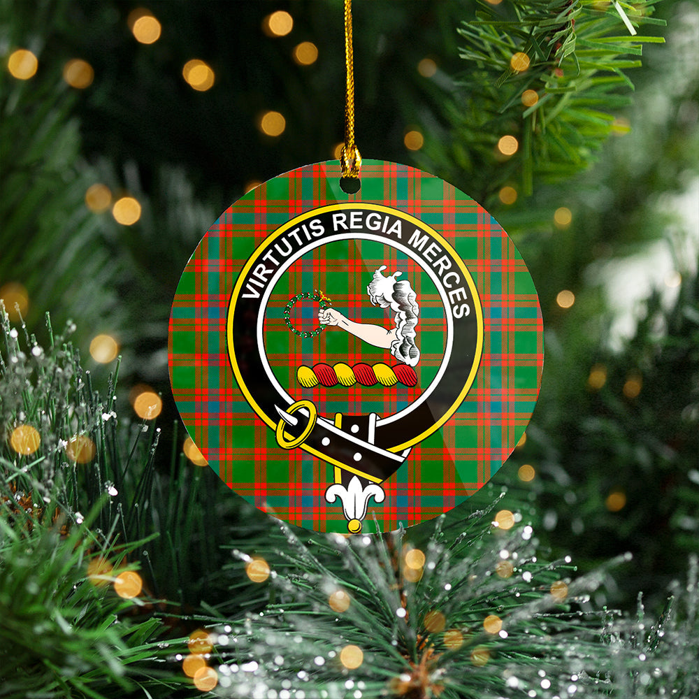 Skene Ancient Clan Badge Tartan Plastic Christmas Ornaments ...