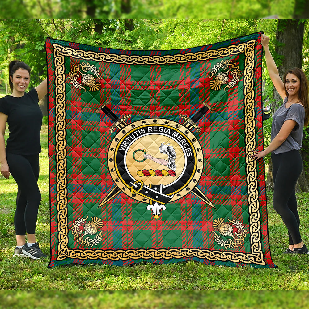 Skene Ancient Clan Badge Tartan Premium Quilt Celtic Shield ...