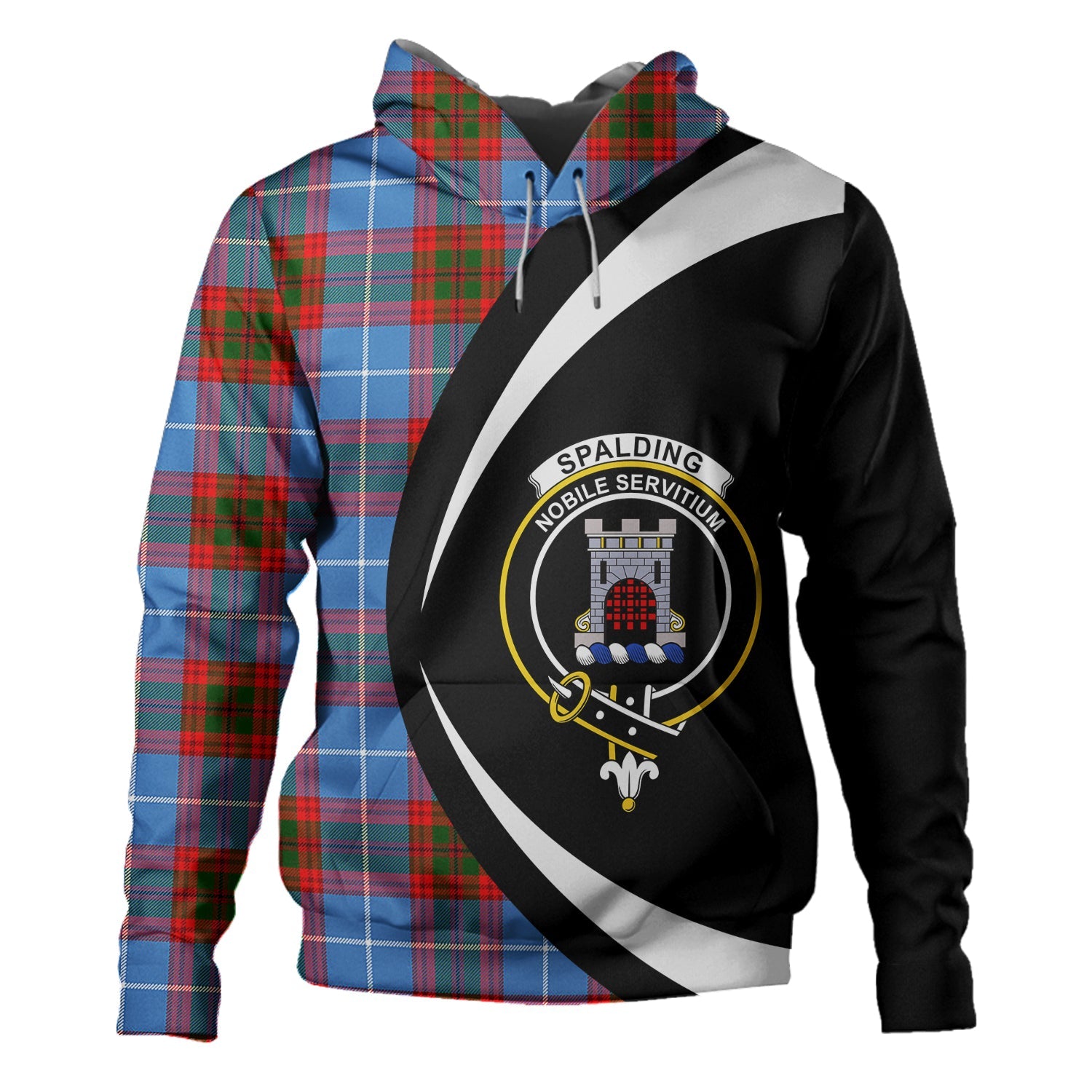 Spalding Clan Badge Tartan Hoodie Circle Style | Celticprime.com ...
