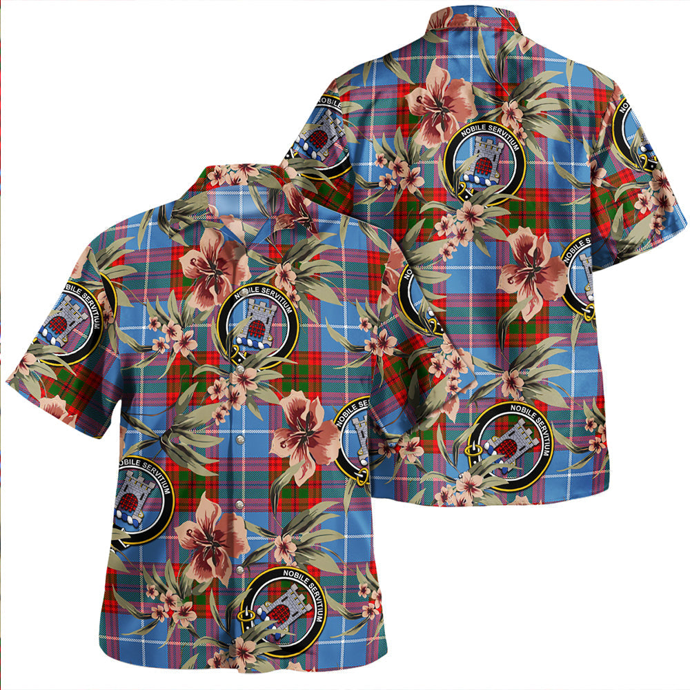 Spalding Clan Badge Tartan Aloha Hawaiian Shirt Tropical Old Style ...