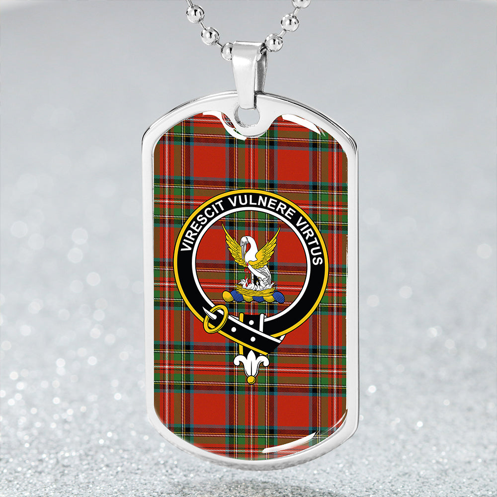 Stewart Royal (Royal Stewart) Ancient Clan Badge Classic Tartan Dog Tag ...