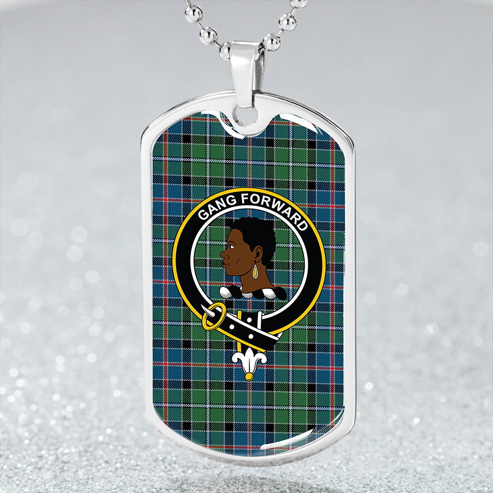 Stirling Modern Clan Badge Classic Tartan Dog Tag Necklace ...