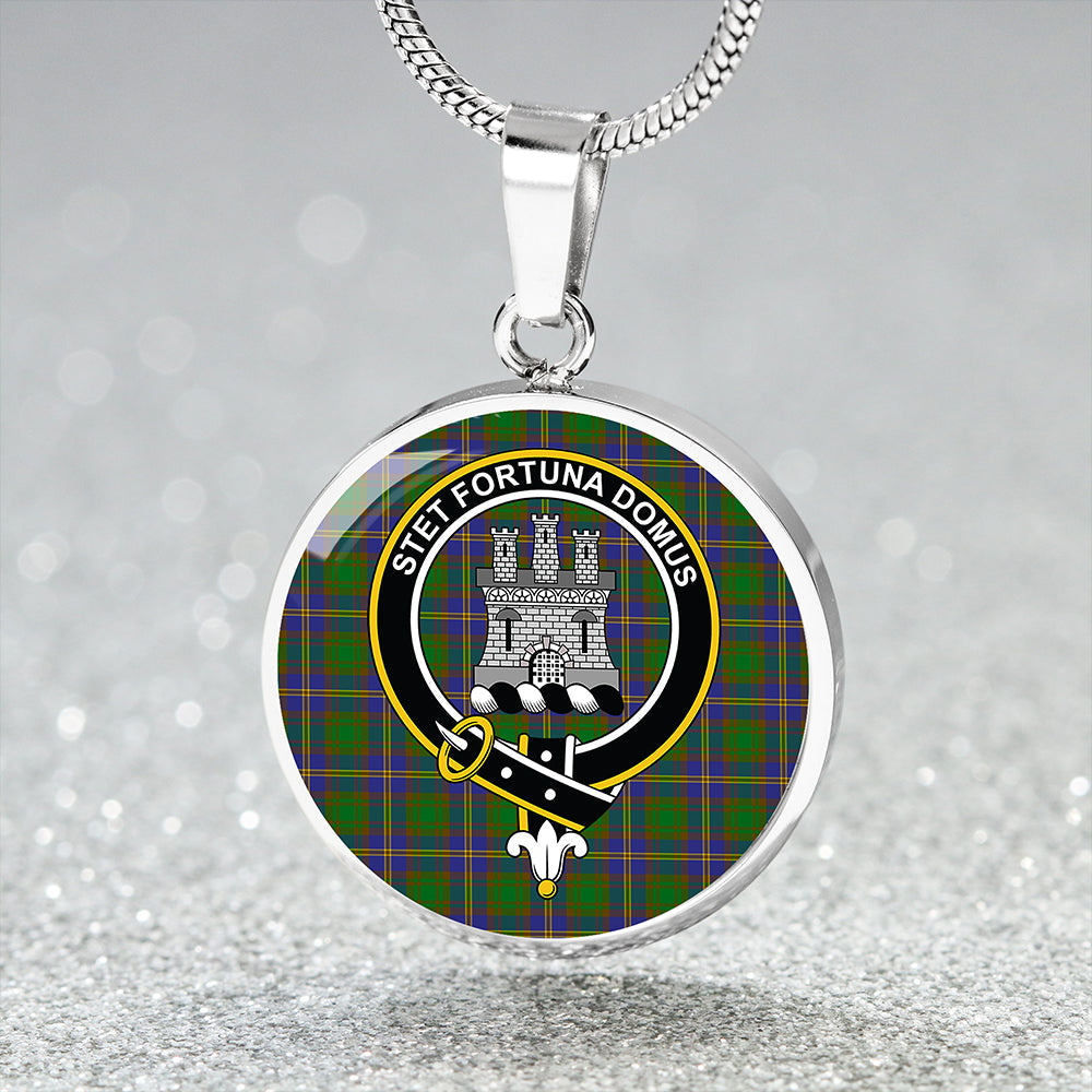 Strange of Balkaskie Clan Badge Tartan Classic Circle Necklace ...