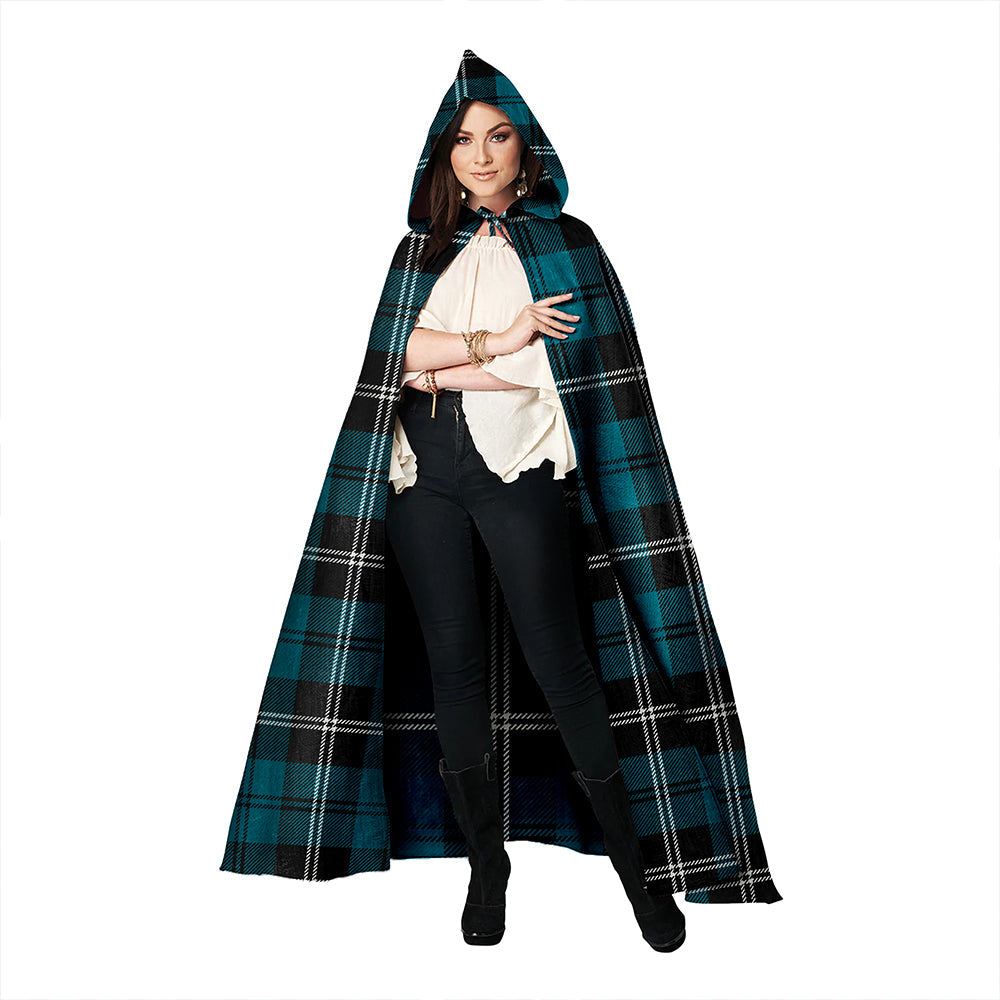 Swan Ancient Clan Badge Tartan Hooded Cloak | Celticprime.com – celticprime