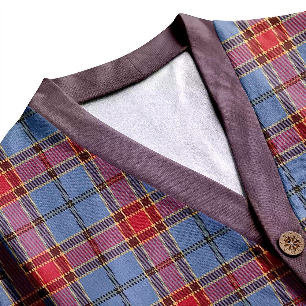 Traill (Trayle) Ancient Clan Badge Tartan V-neck Cardigan | Celticprime ...