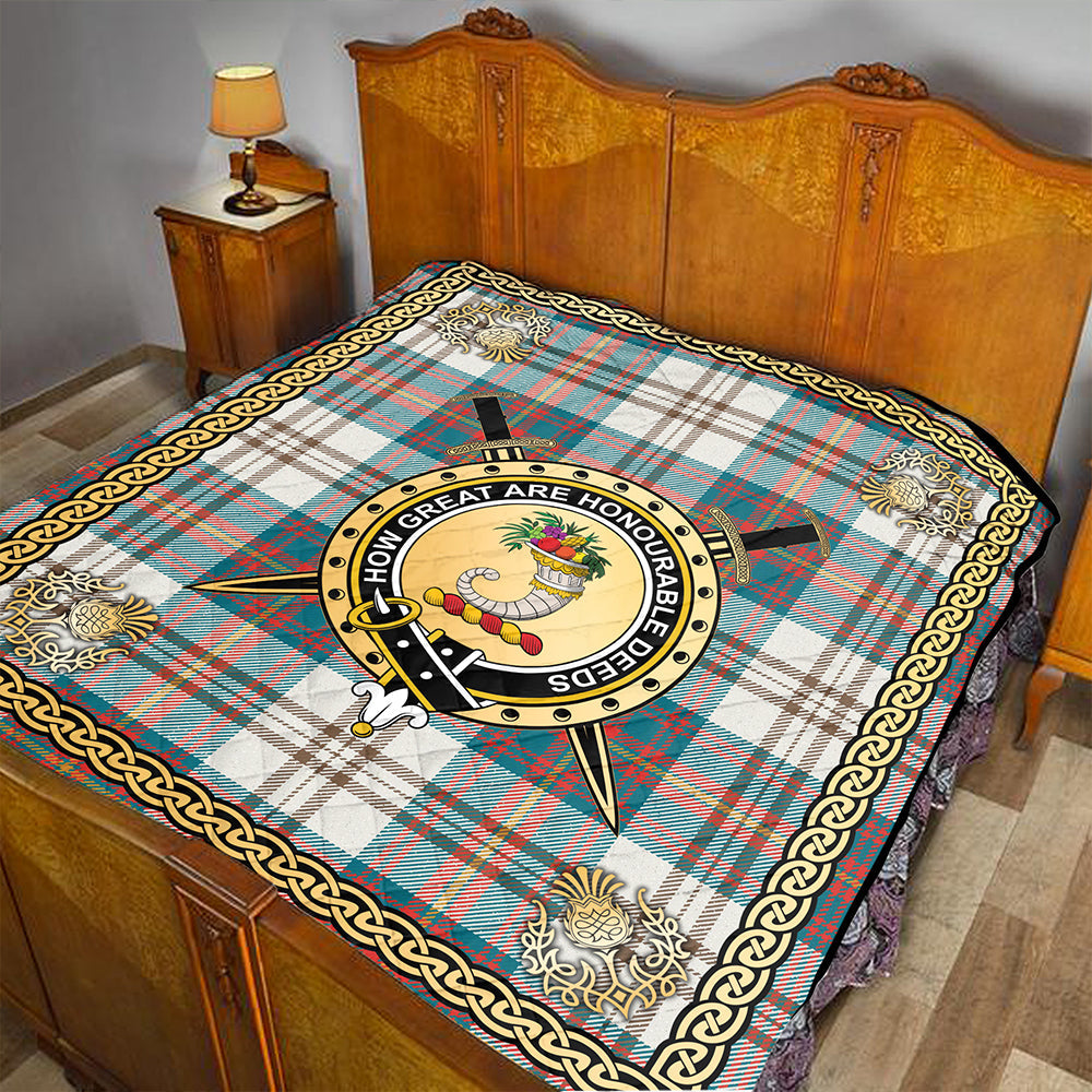 Walker Dress Ancient Clan Badge Tartan Premium Quilt Celtic Shield | Celticprime.com – celticprime