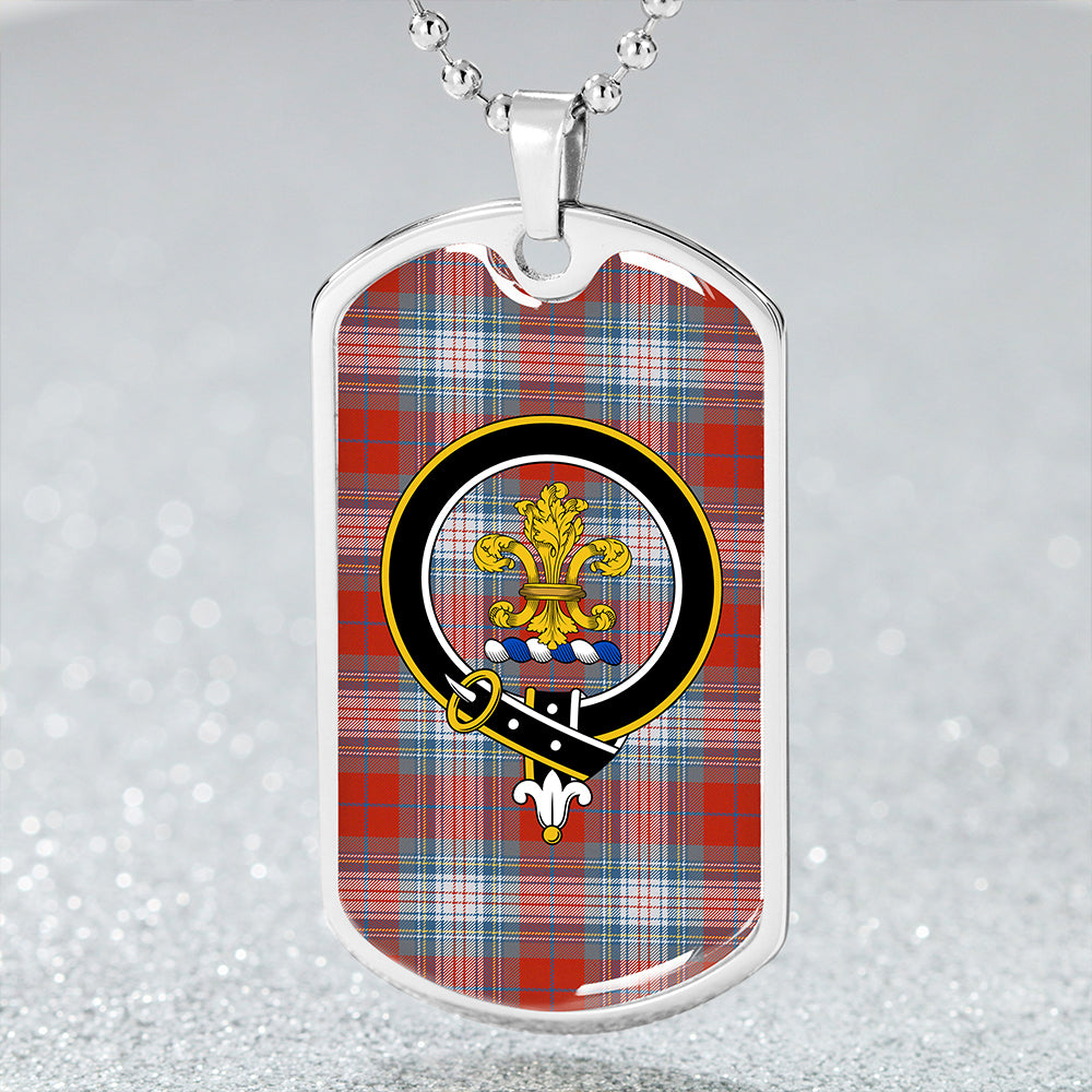 Warden Ancient Clan Badge Classic Tartan Dog Tag Necklace | Celticprime ...