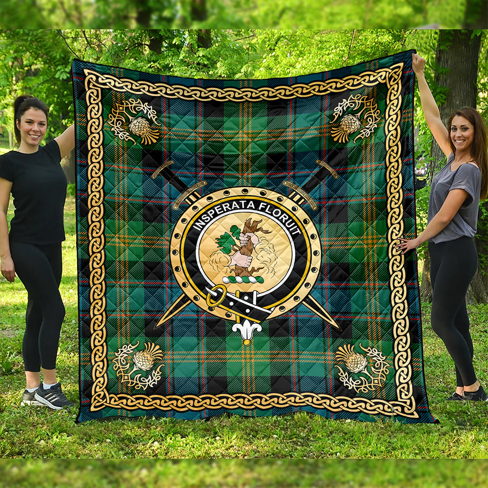 Watson (Wate/Watt) Ancient Clan Badge Tartan Premium Quilt Celtic Shield | Celticprime.com ...