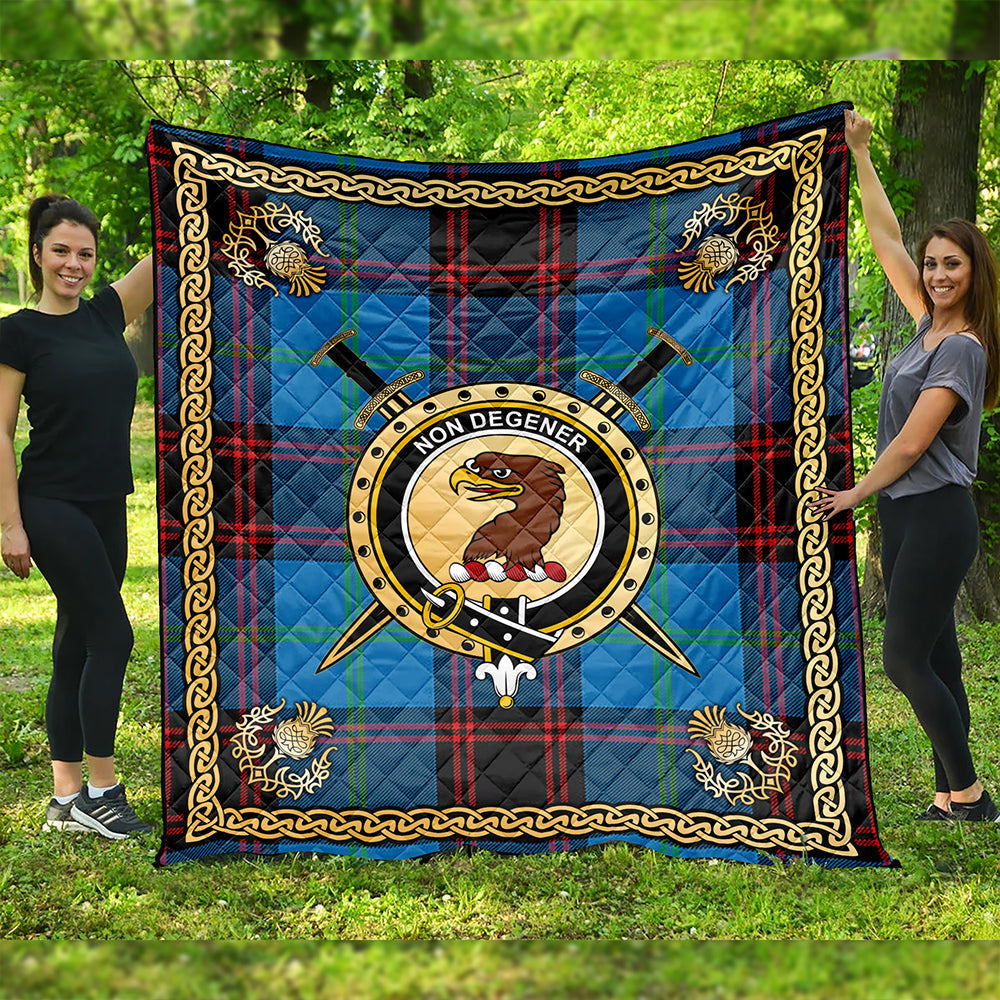 Wedderburn Clan Badge Tartan Premium Quilt Celtic Shield | Celticprime ...
