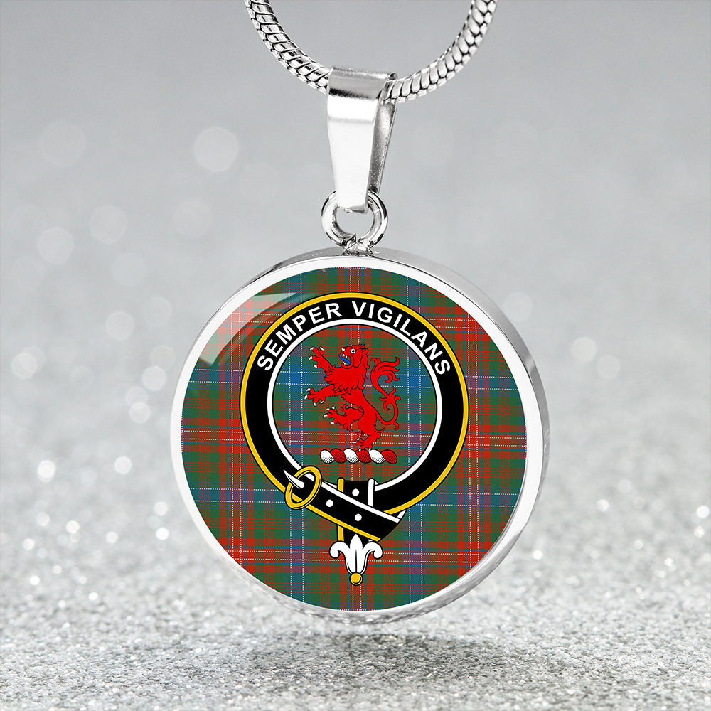 Wilson Ancient Clan Badge Tartan Classic Circle Necklace | Celticprime ...