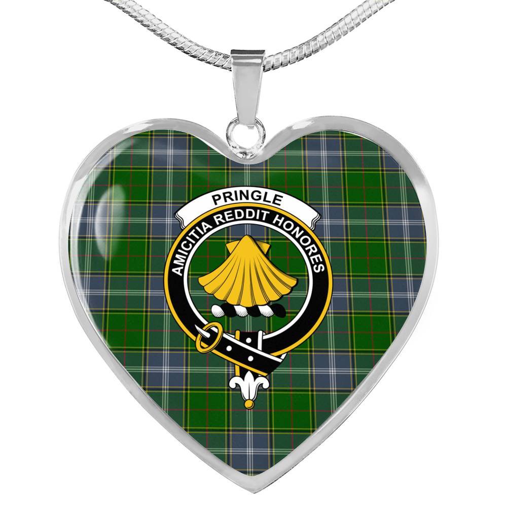 Pringle Clan Badge Classic Tartan Necklace | Celticprime.com – celticprime