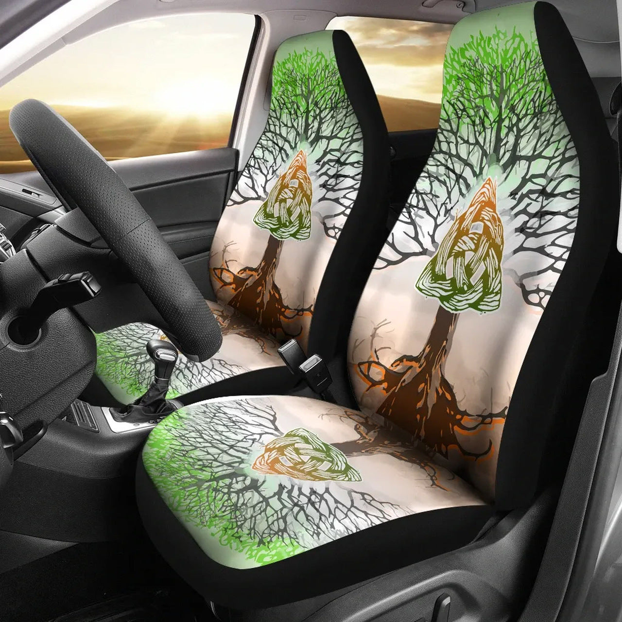 Celtic Car Seat Covers Celtic Ireland Trinity Knot With Tree Of Life ...