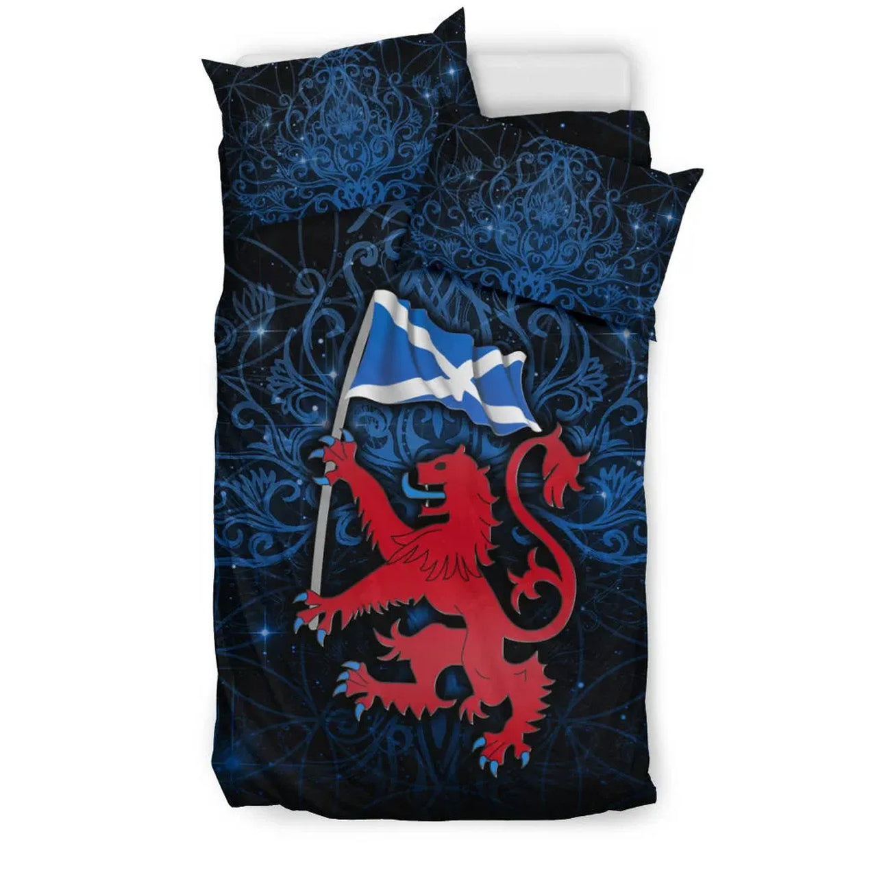 Scotland Celtic Bedding Set - Lion Rampant With Scotland Flag ...