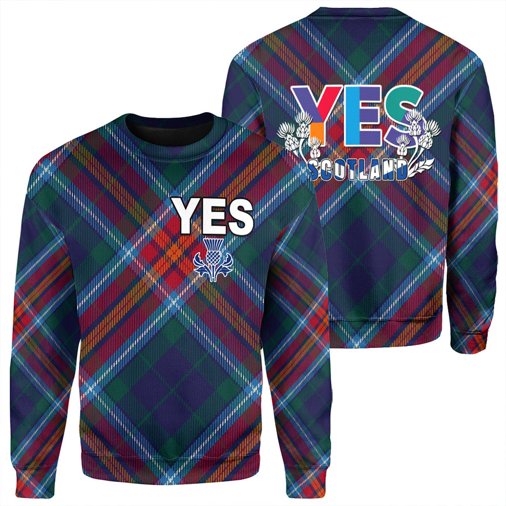Scotland Tartan Yes Sweatshirt | Celticprime.com – celticprime