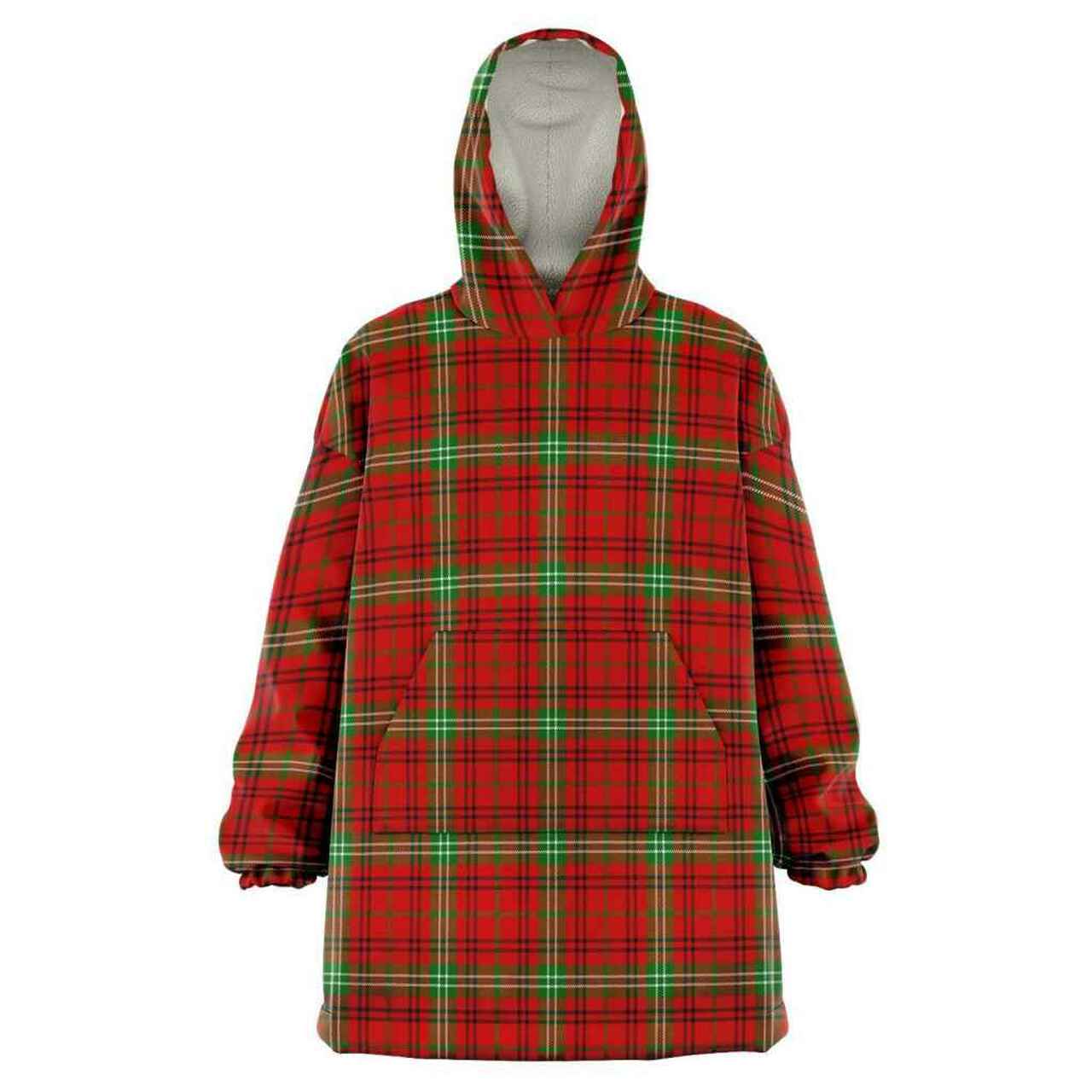 Morrison Red Modern Tartan Classic Snug Hoodie | Celticprime.com ...